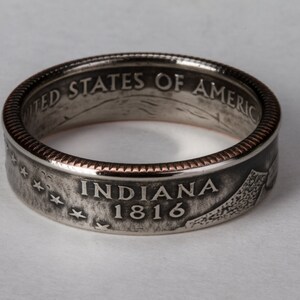 Indiana State Quarter Ring - Etsy