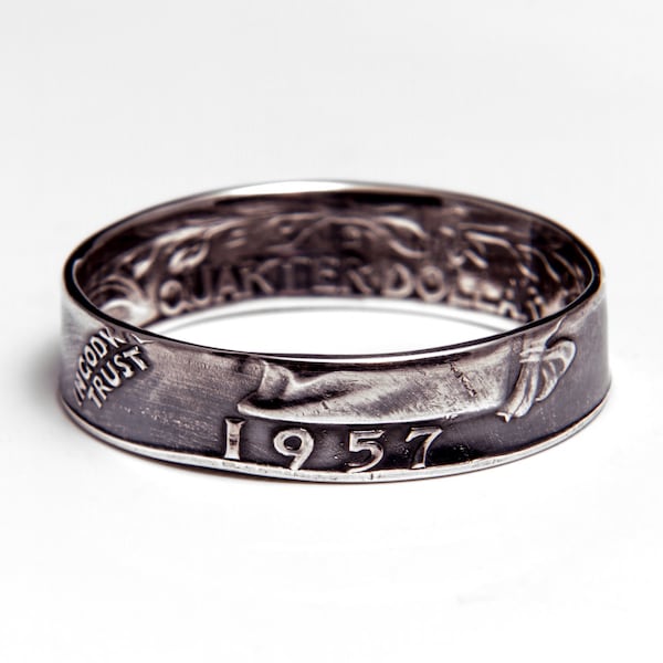 Silver Coin Ring - Etsy