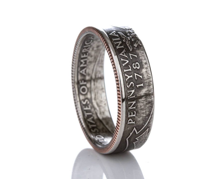 Pennsylvania State Quarter Coin Ring - Etsy