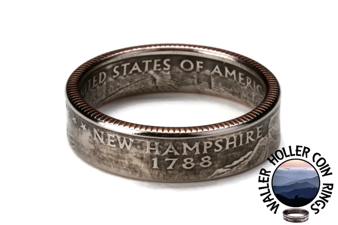 New Hampshire State Quarter Ring - Etsy