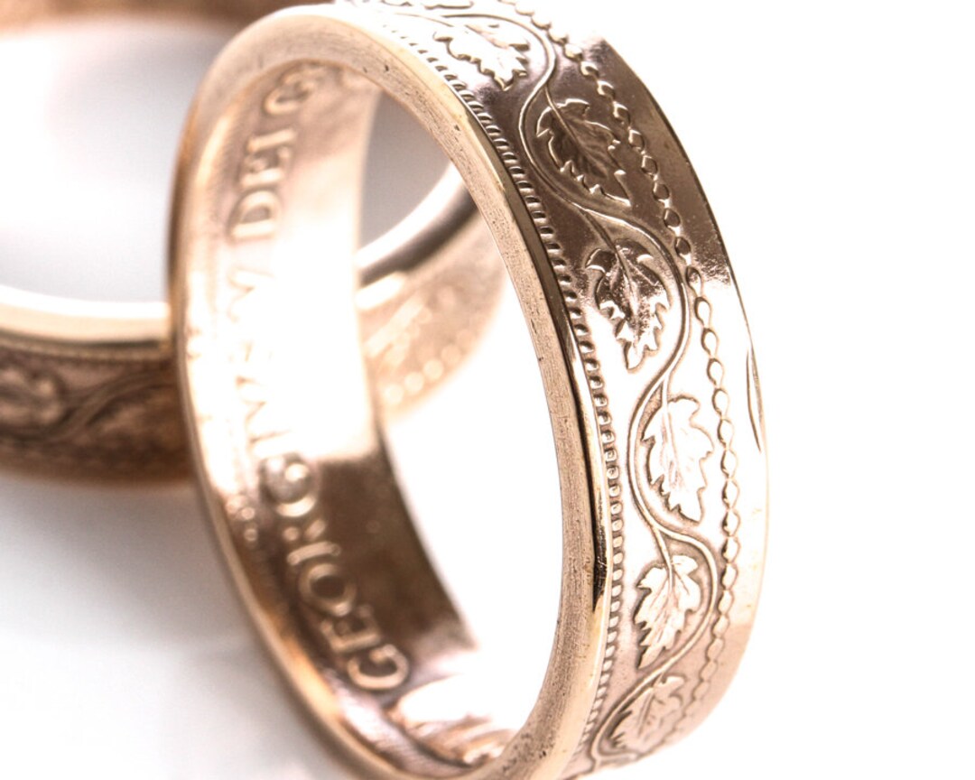 Coin Ring / Canadian Large Cent / Bronze / Canada / Travel Ring ...