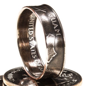 Guam Quarter Coin Ring - Etsy