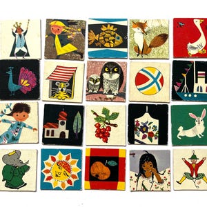 Vintage Memory Game With 40 Cards, Complete, Junior Memory, 1960s ...