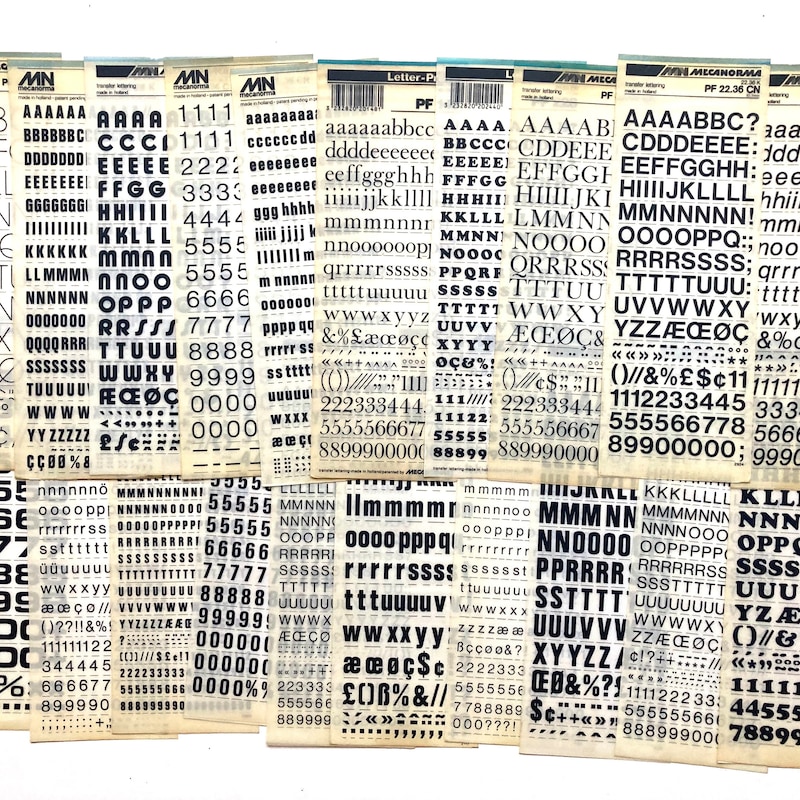 Rub on Transfer Letters - Etsy