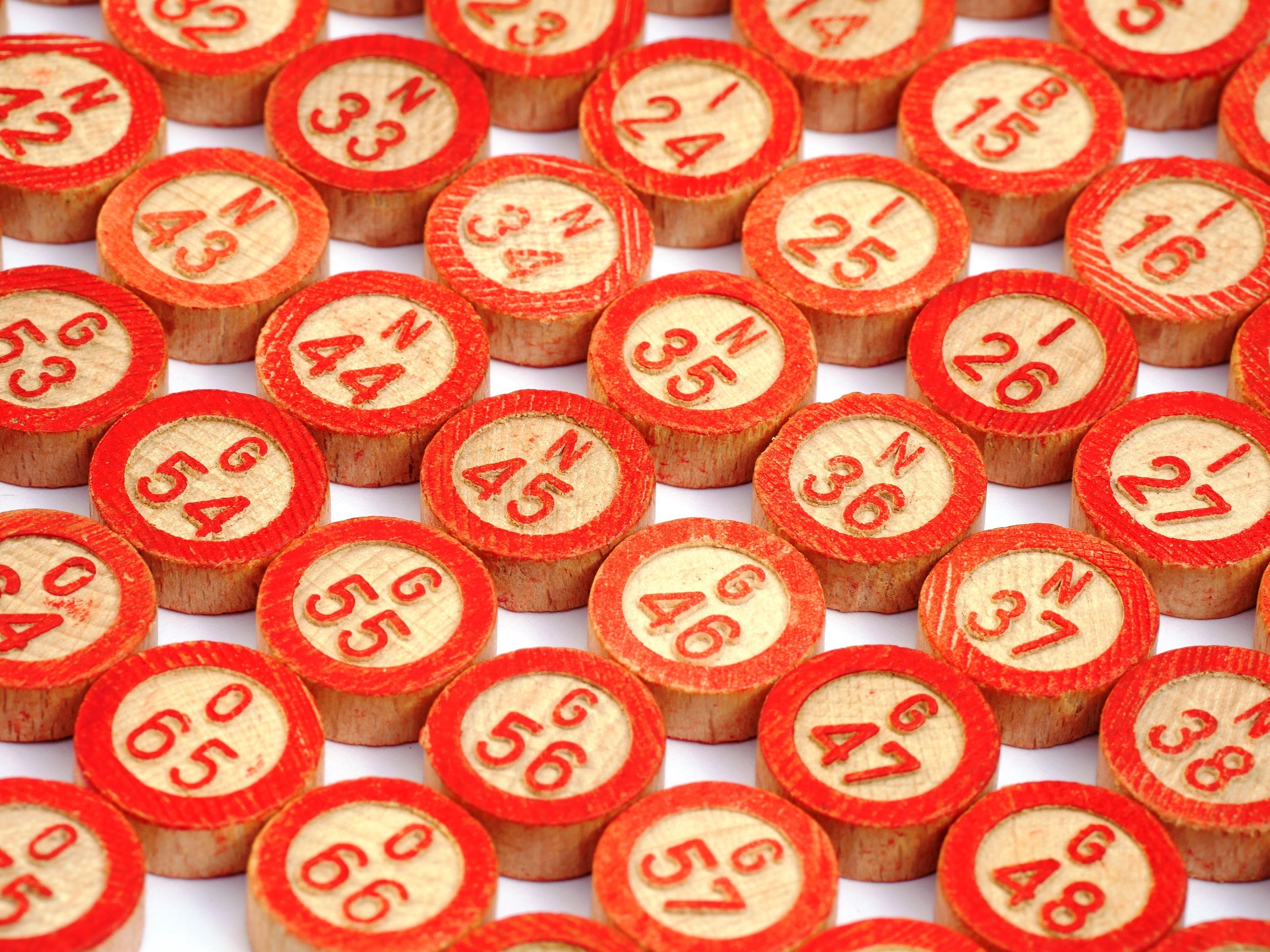 75 Bingo Numbers Wooden Lotto Numbers Vintage Bingo Markers - Etsy ...