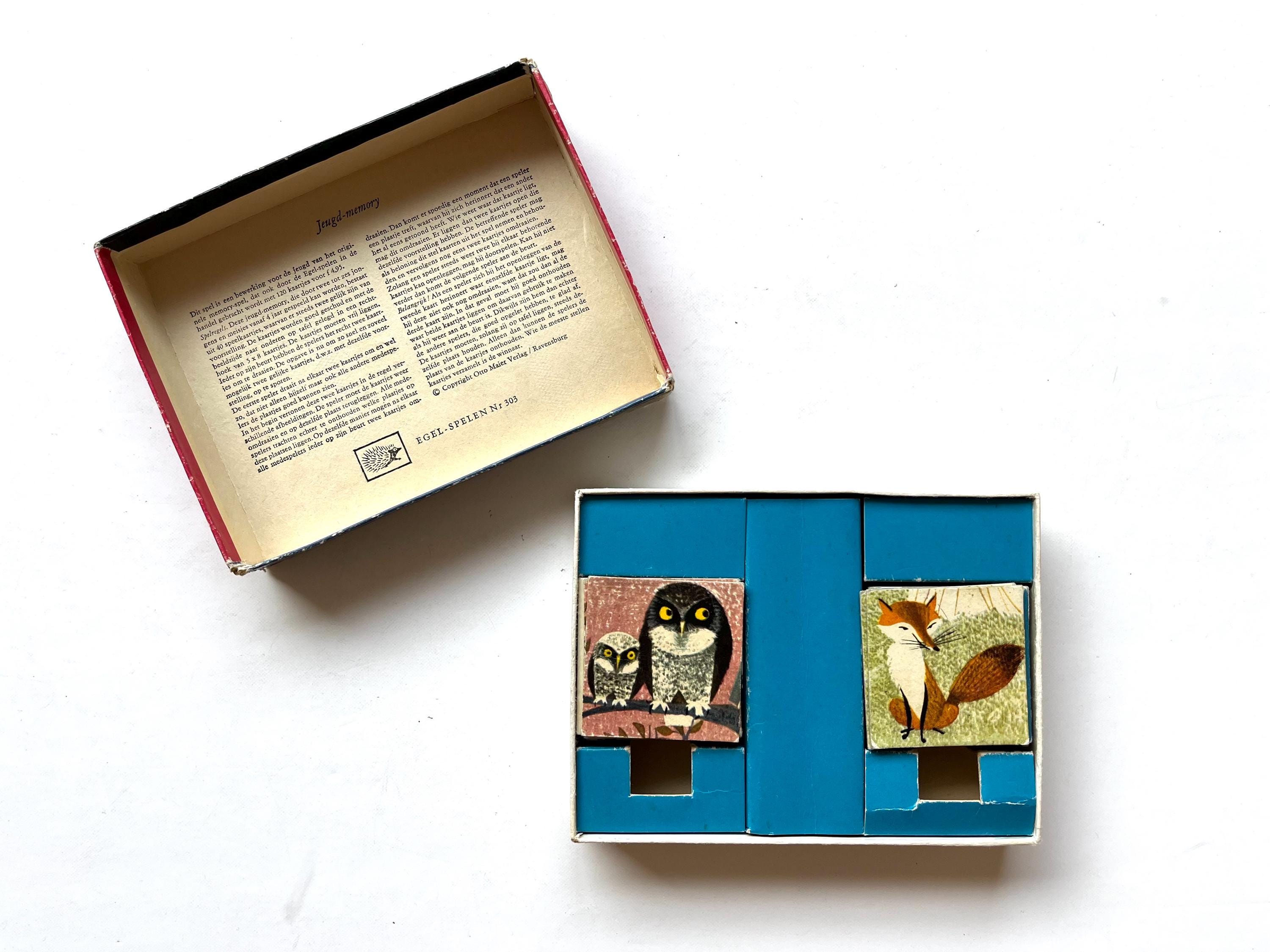 Vintage Memory Game With 40 Cards, Complete, Junior Memory, 1960s ...