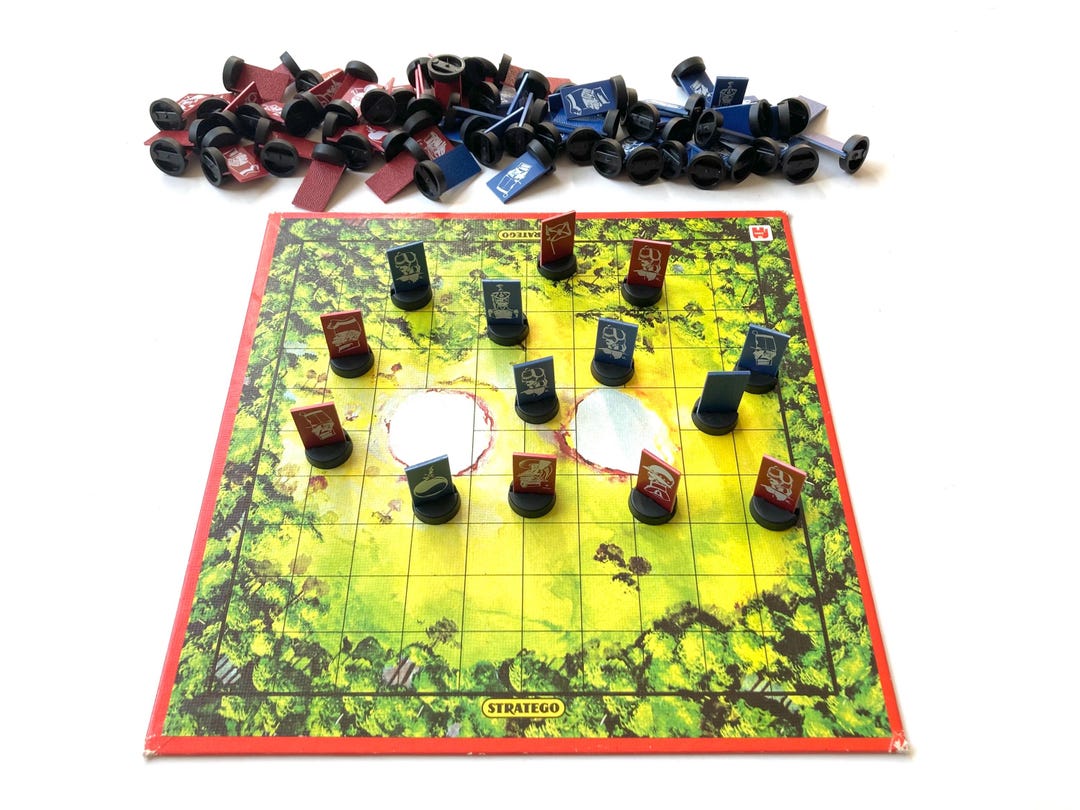 Vintage Stratego Game, Playing Board With Plastic Game Pieces - Etsy
