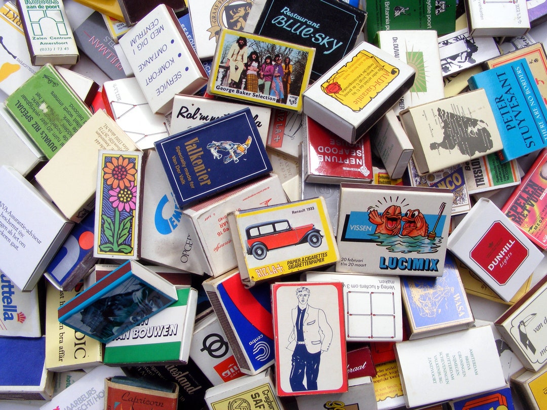 25 Vintage Matchboxes Vintage Matches Matches in Box - Etsy