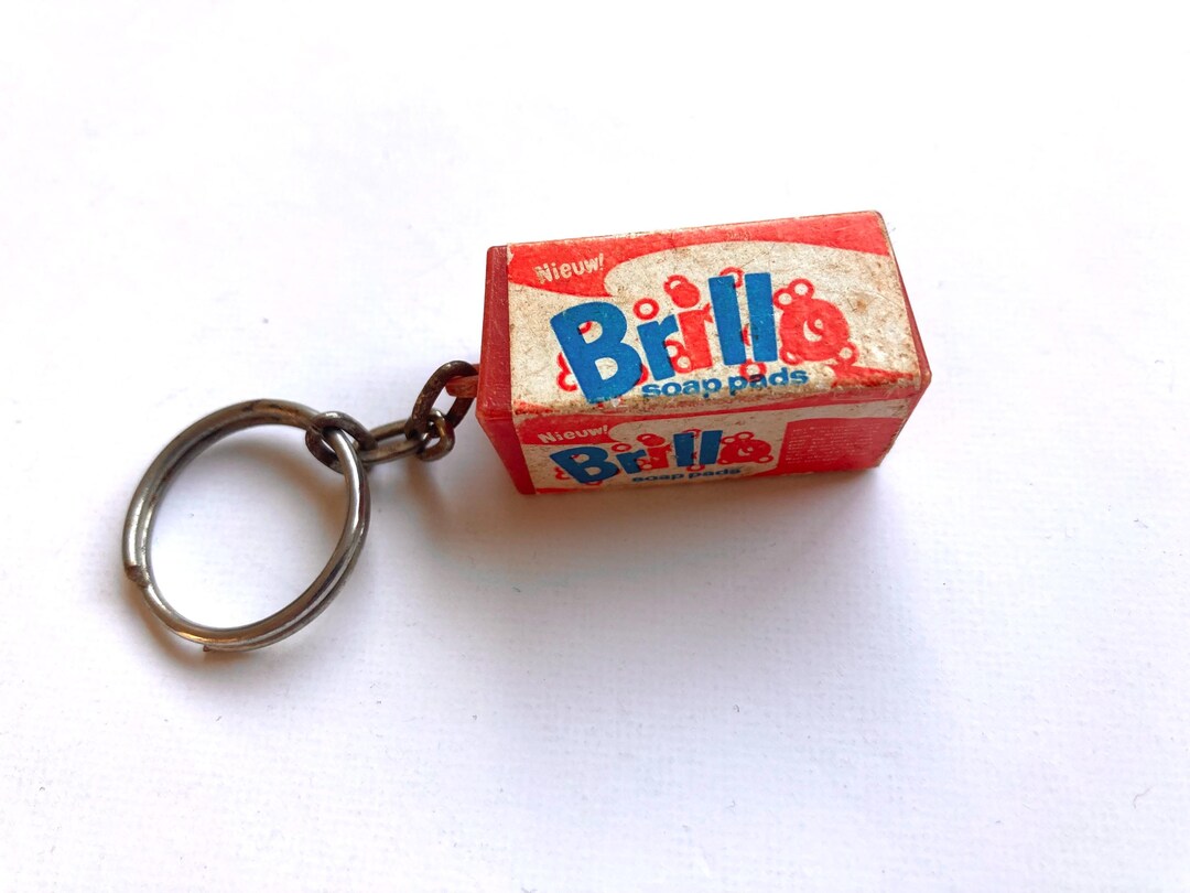 Vintage Brillo Keychain, Brillo Box Gift, Andy Warhol Gimmick, Retro ...