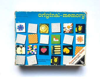 Vintage Memory Game, Complete With 120 Cards, 1960s Game, Cards With ...