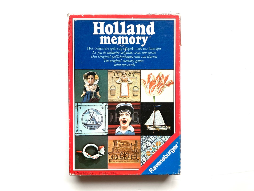 Vintage Holland Memory, Ravensburger Memory Game, Dutch Memory Cards ...