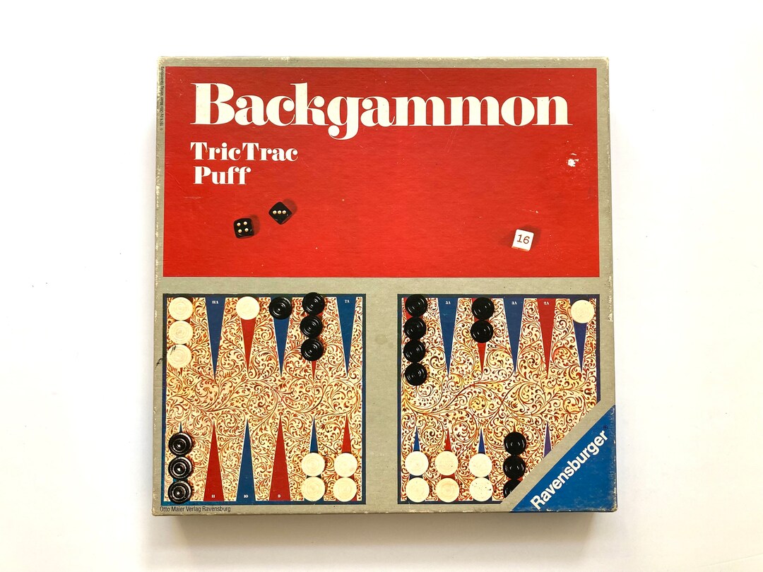 Vintage Backgammon Game, Tric Trac Game, Puff Game, Complete ...
