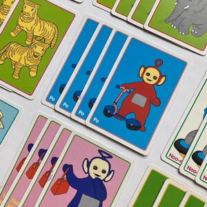 36 Vintage Teletubbies Prints, Card Game, Teletubbies Playing Cards, Go ...