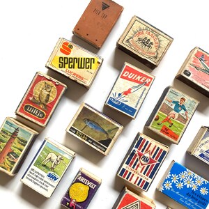 25 Empty Vintage Matchboxes,no Matches in Box, Matchbooks, Small Gift ...