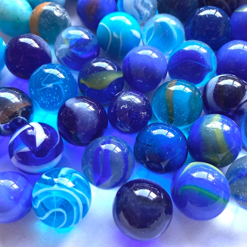 Colored Glass Marbles - Etsy