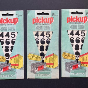 11 Vintage Letter Sticker Sheets, Pickup Lettering System, Self ...