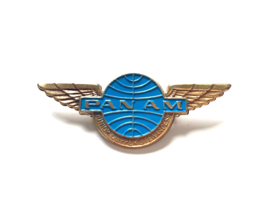 Vintage Panam Airlines Brooch Pan Am Stewardess Pin Badge - Etsy