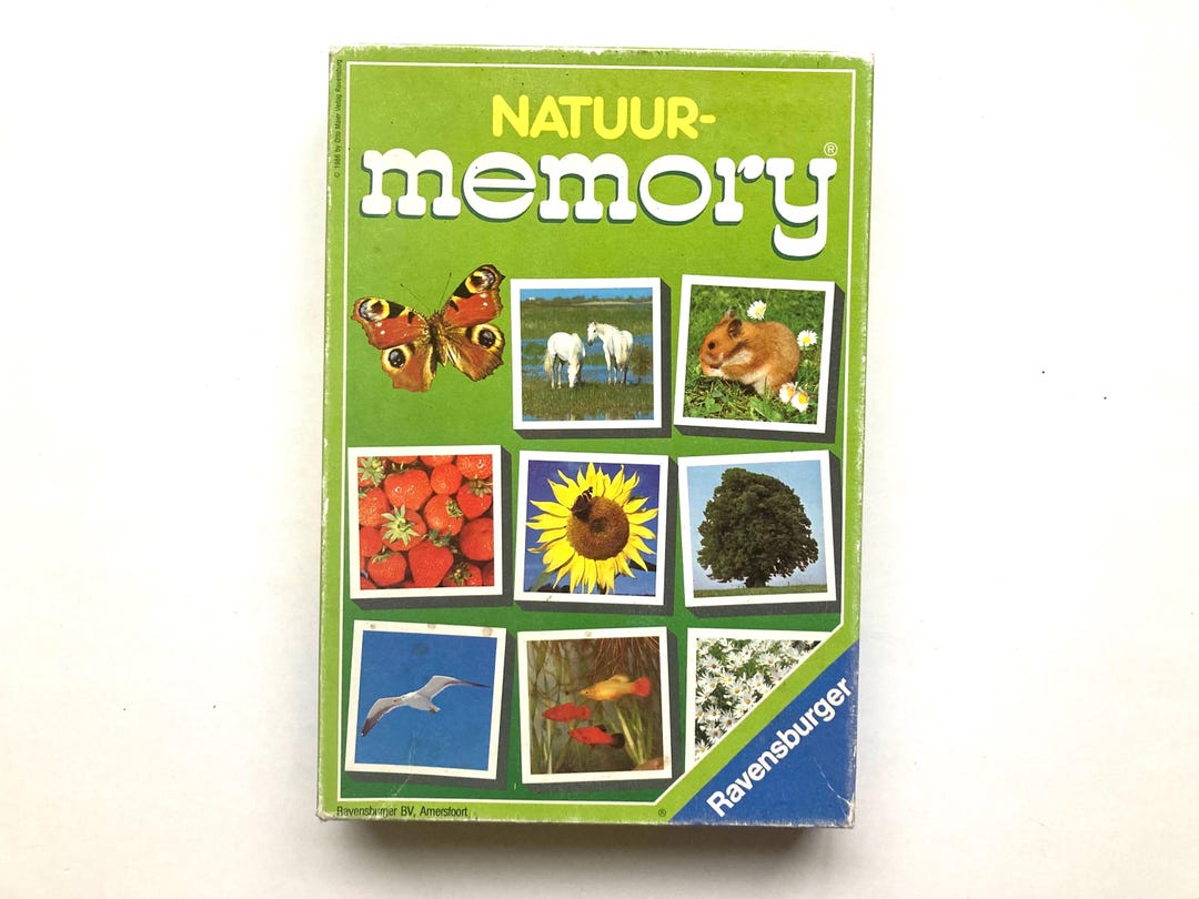Vintage Ravensburger Nature Memory Game, Nature Memory, Junior Memory ...