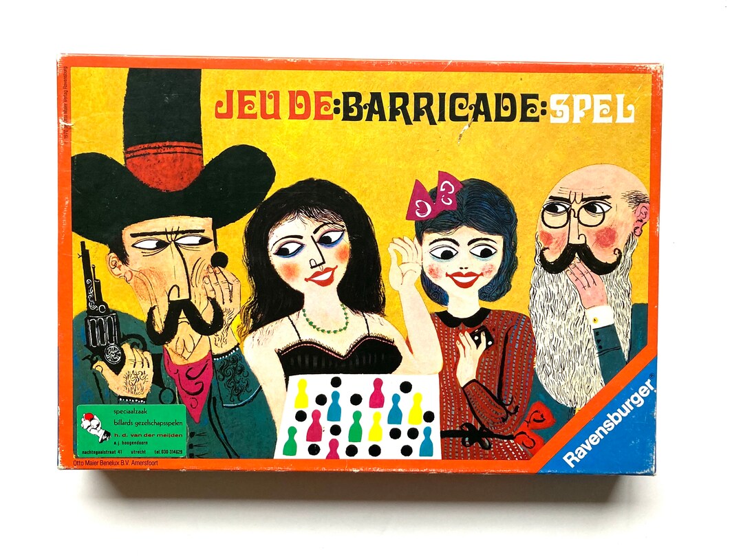 Vintage Barricade Game for 2 to 4 Players, Malefiz Board Game With ...