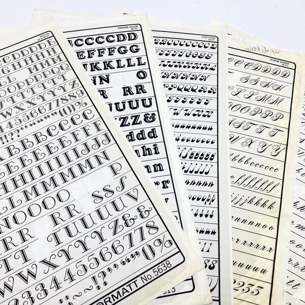 Vintage Lettering - Etsy