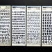 10 Black Dry Transfer Sheets Mecarnoma, Rub Down, Decadry Rub on ...