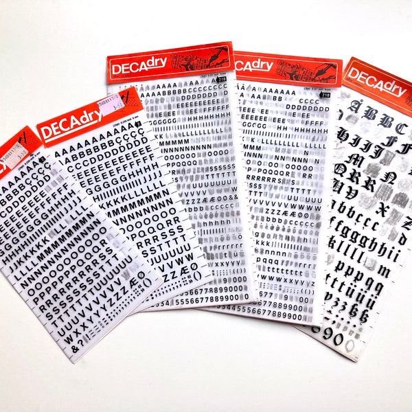 Rub on Lettering - Etsy