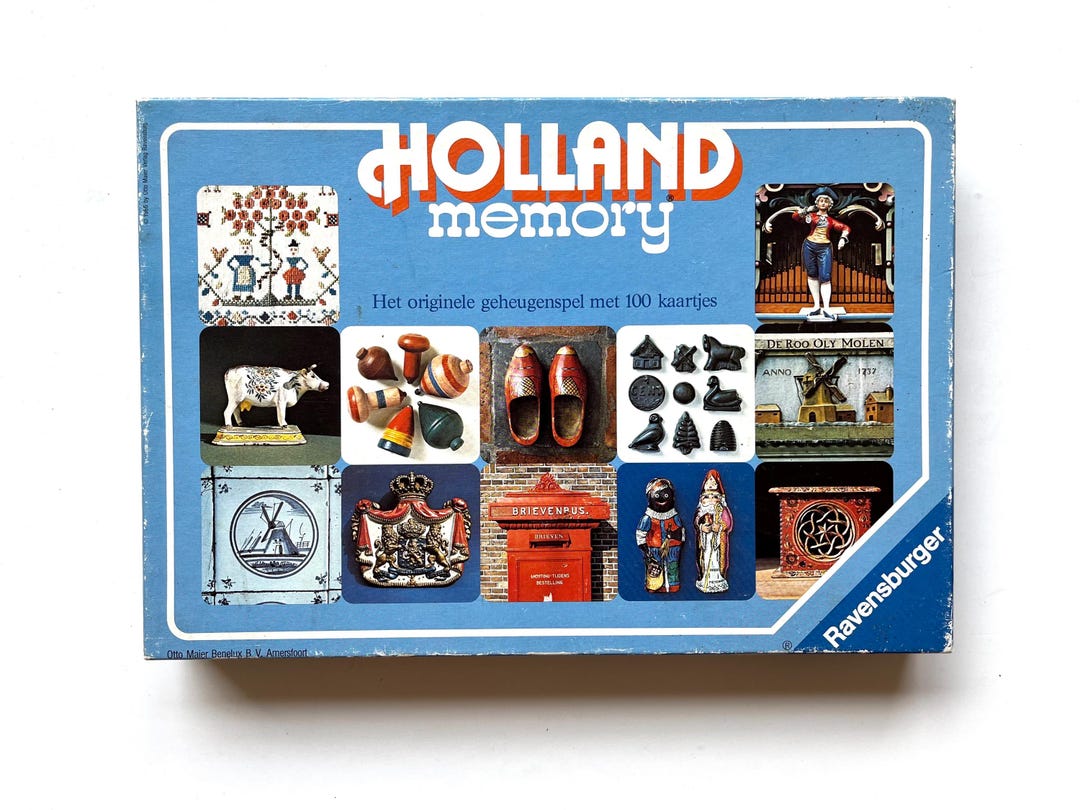 Vintage Holland Memory Game, Complete Ravensburger Memory Game From ...