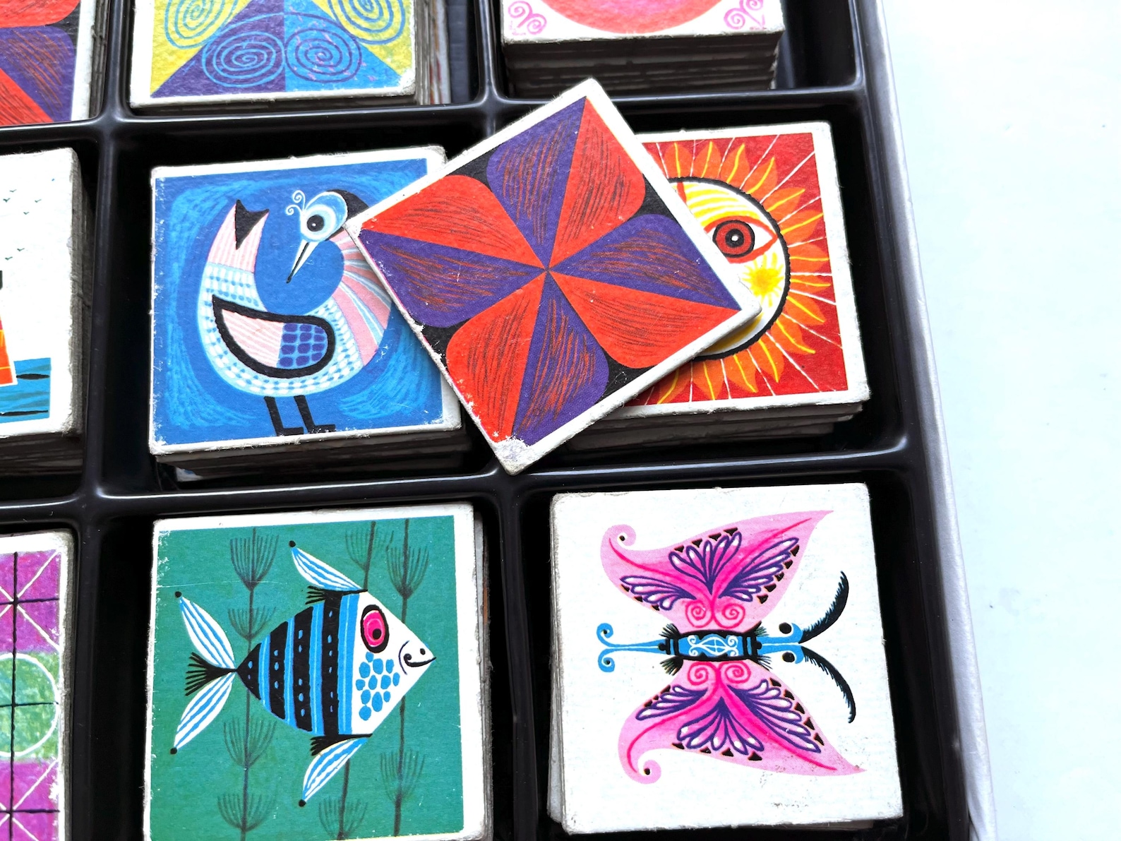 Vintage Memory Game, Complete With 120 Cards, 1960s Game, Cards With ...