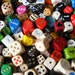 25 Vintage Dice, Dice Mix, Dice Set, Game Pieces, Colored Dice, Bulk ...