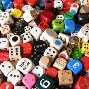 25 Vintage Dice, Dice Mix, Dice Set, Wooden Dice, Game Pieces, Bulk ...