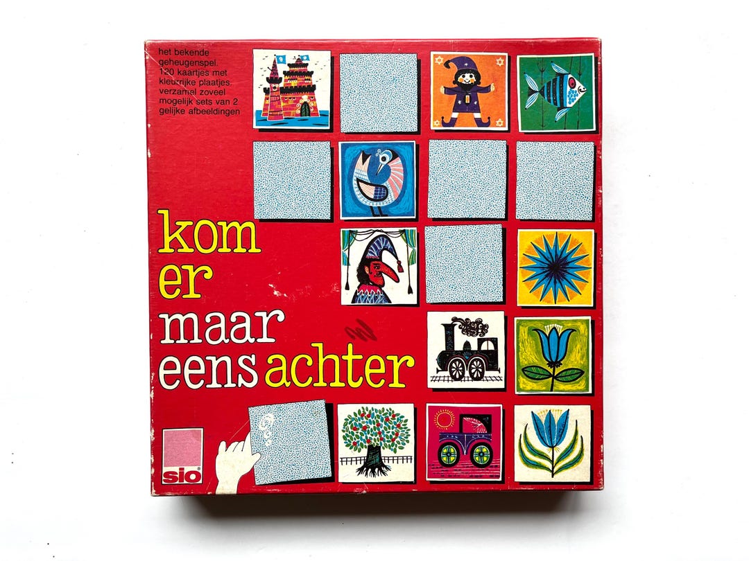 Vintage Memory Game, Complete With 120 Cards, 1960s Game, Cards With ...