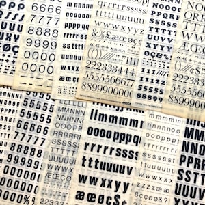 20 Dry Transfer Letter Sheets, Mecanorma Instant Lettering, Letter Font ...