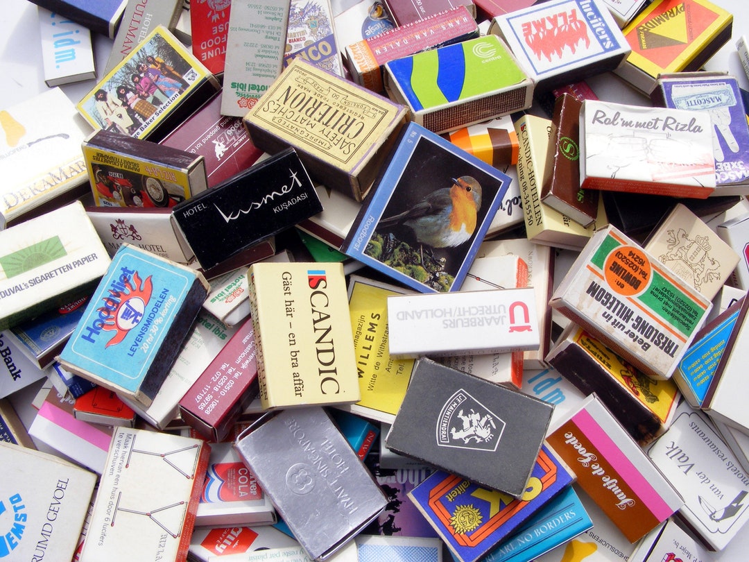25 Empty Vintage Matchboxes, Match Boxes, Matchbooks, Small Gift Boxes ...