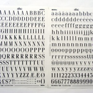 2 Decadry Dry Transfer Letters, Instant Lettering, Letter Font Rub on ...