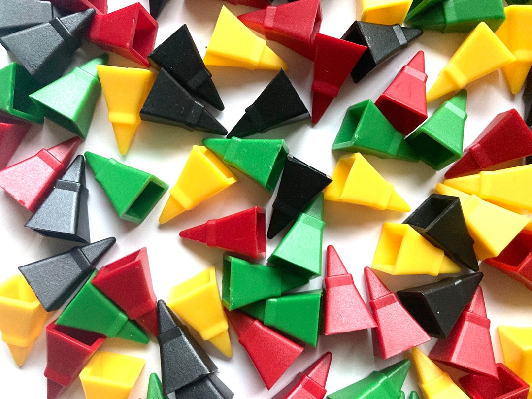 50 Vintage Plastic Pawns Pyramids Houses Buildings Great - Etsy