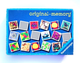 Vintage Memory Game, Complete With 120 Cards, 1960s Game, Cards With ...