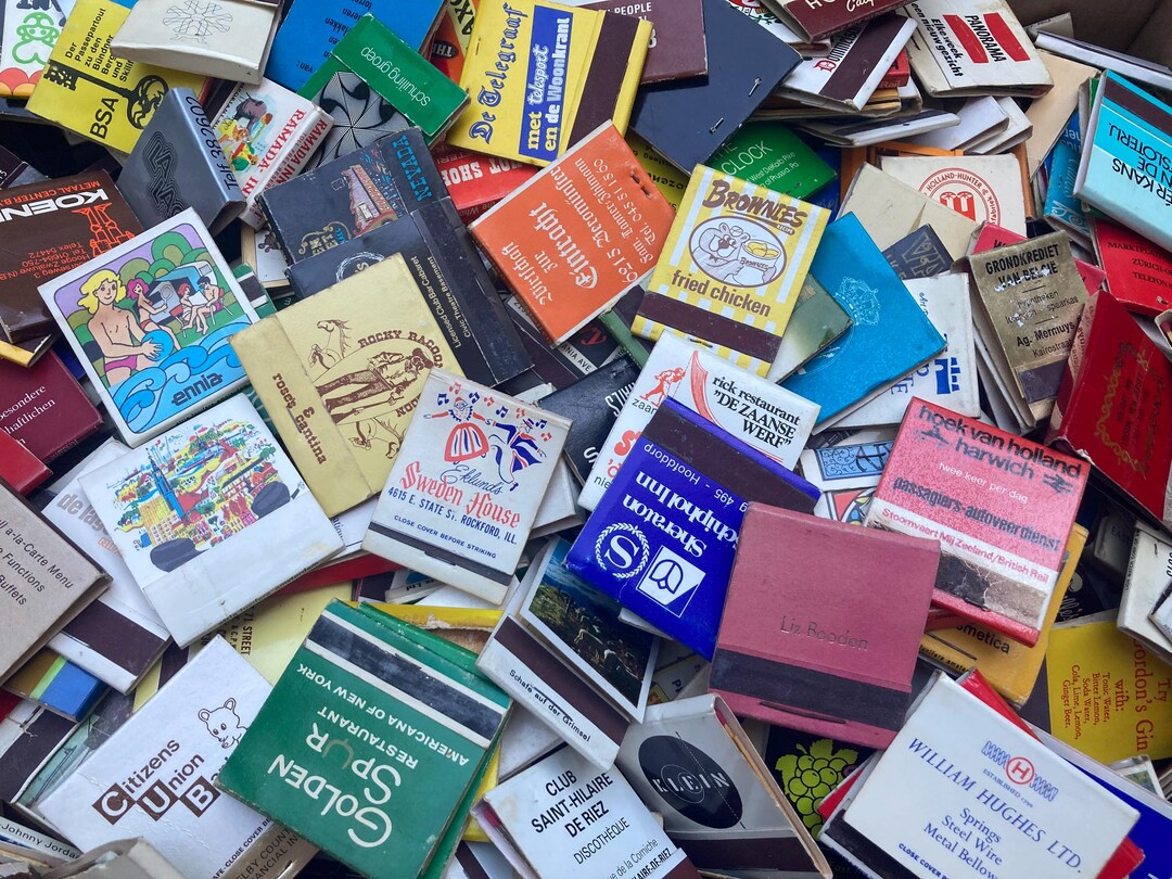 50 Vintage Matchbooks, Matchbook Covers With Matches, Matchbook Prints ...