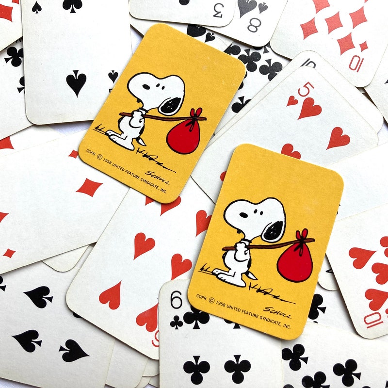 Snoopy Cards - Etsy