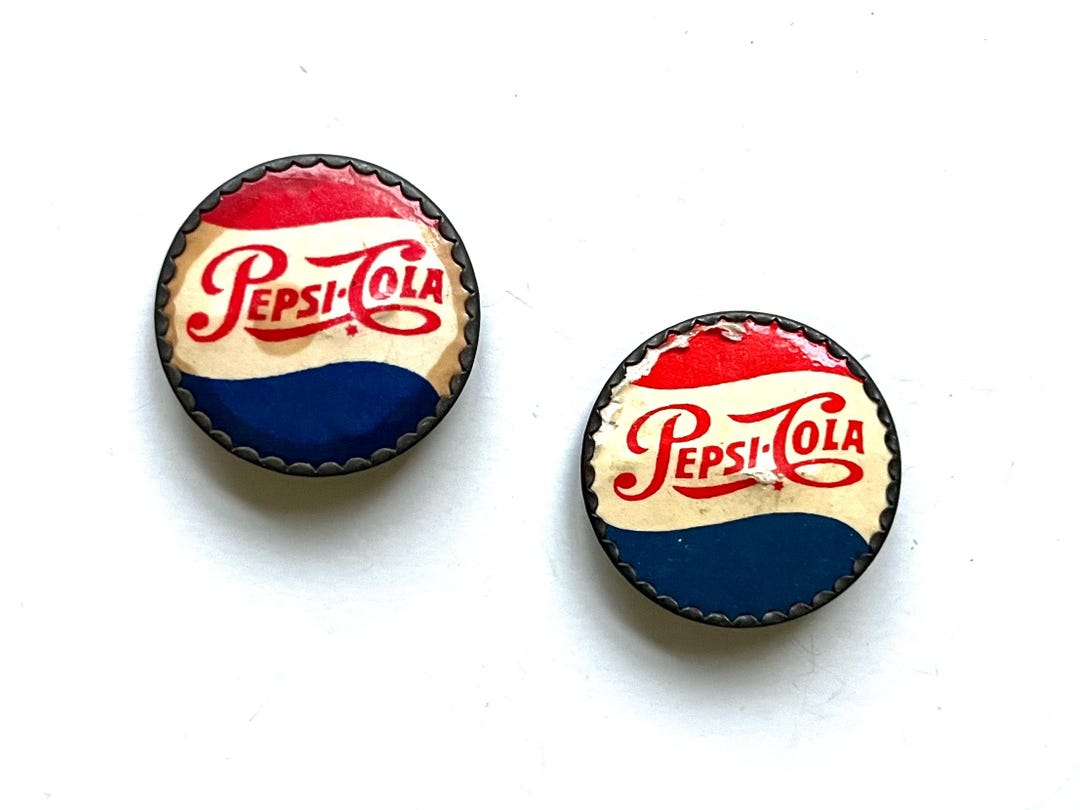 2 Vintage Pepsi Buttons, Dutch Collectible Advertising Pins - Etsy