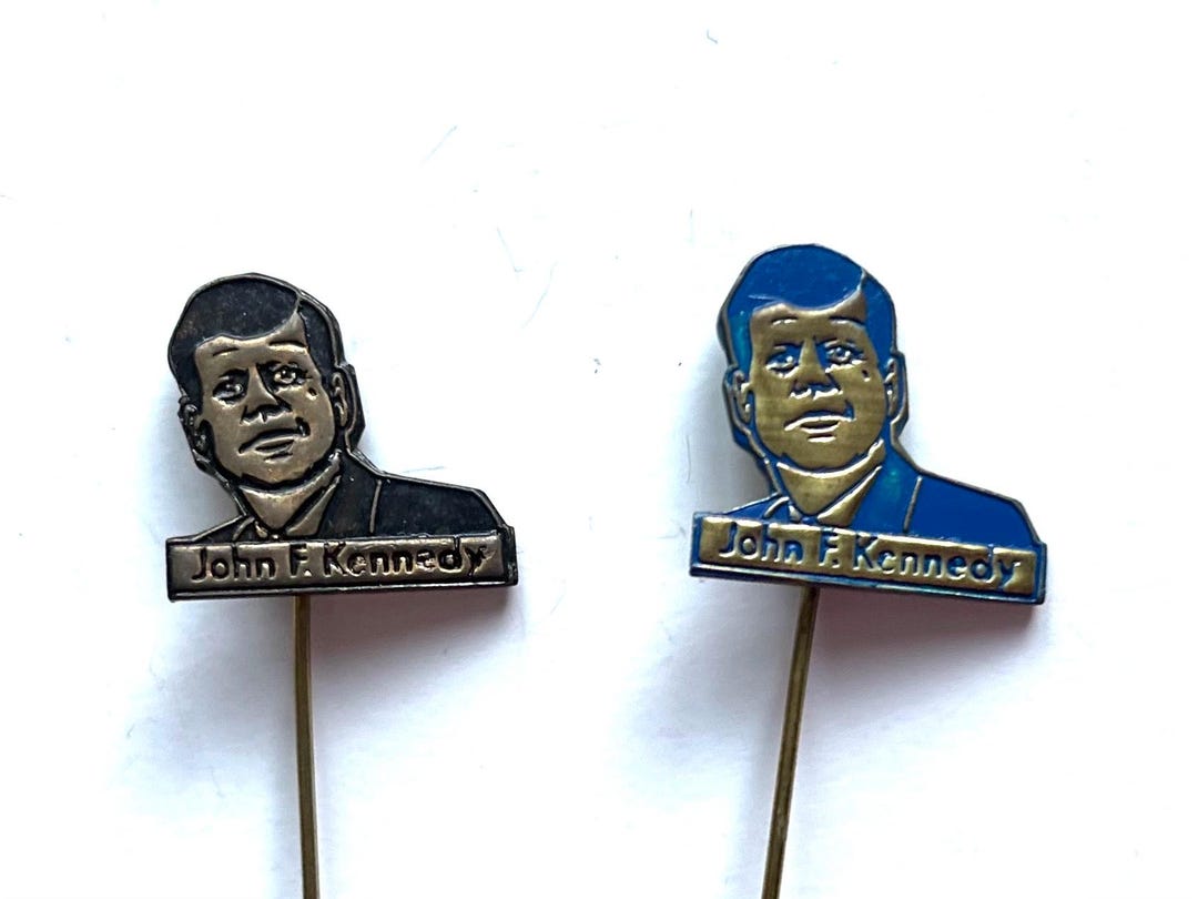 2 Vintage John Kennedy Lapel Pins, Collectible JFK Badges - Etsy