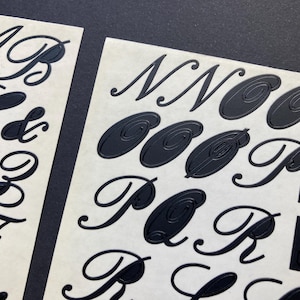 11 Vintage Letter Sticker Sheets, Pickup Lettering System, Self ...
