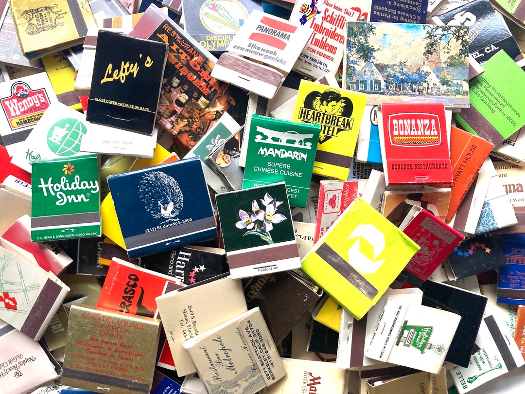 50 Vintage Matchbooks, Matchbook Covers With Matches, Matchbook Prints ...