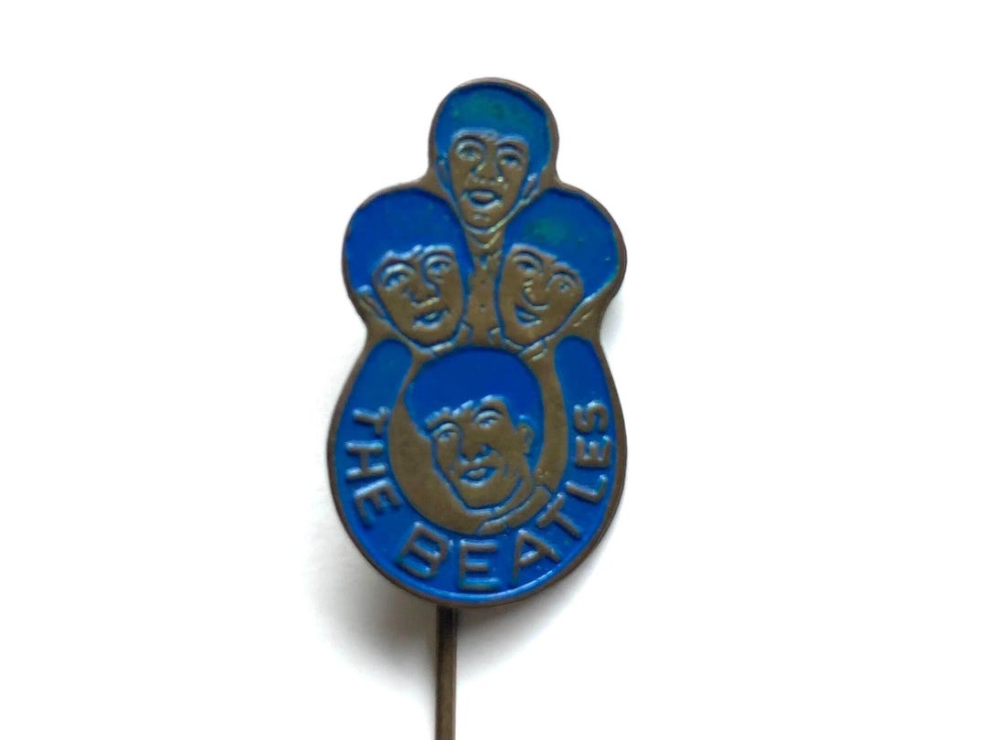 Vintage Beatles Pin, 1960s the Beatles Collectible Stick Pin, Fan Club ...