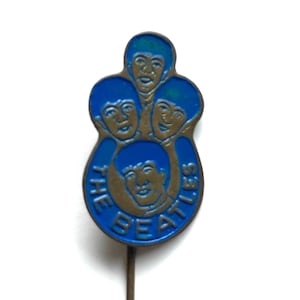 Vintage Beatles Pin, 1960s the Beatles Collectible Stick Pin, Fan Club ...