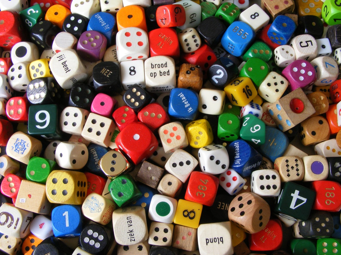 25 Vintage Dice, Dice Mix, Dice Set, Game Pieces, Colored Dice, Bulk ...