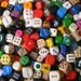 25 Vintage Dice, Dice Mix, Dice Set, Game Pieces, Colored Dice, Bulk ...