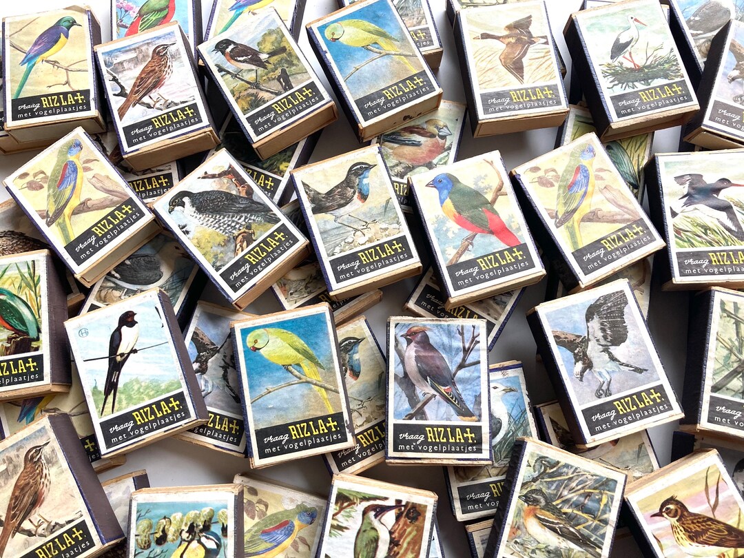 15 Vintage Matchboxes With Birds Vintage Matches Matches in - Etsy ...