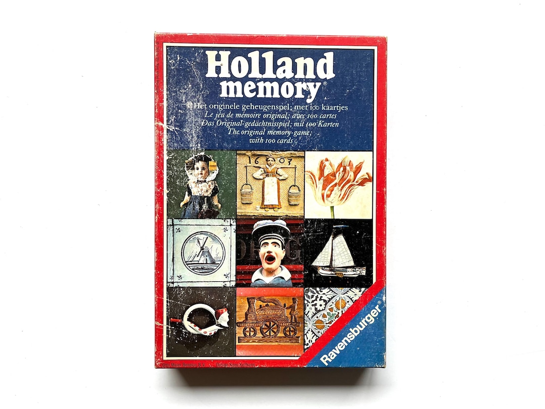 Vintage Holland Memory, Ravensburger Memory Card Game, Typical Dutch ...