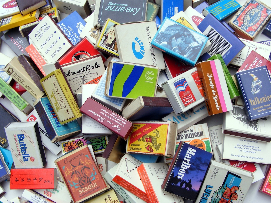 30 Vintage Matchboxes, Vintage Matches, Matches in Box, Matchbooks ...