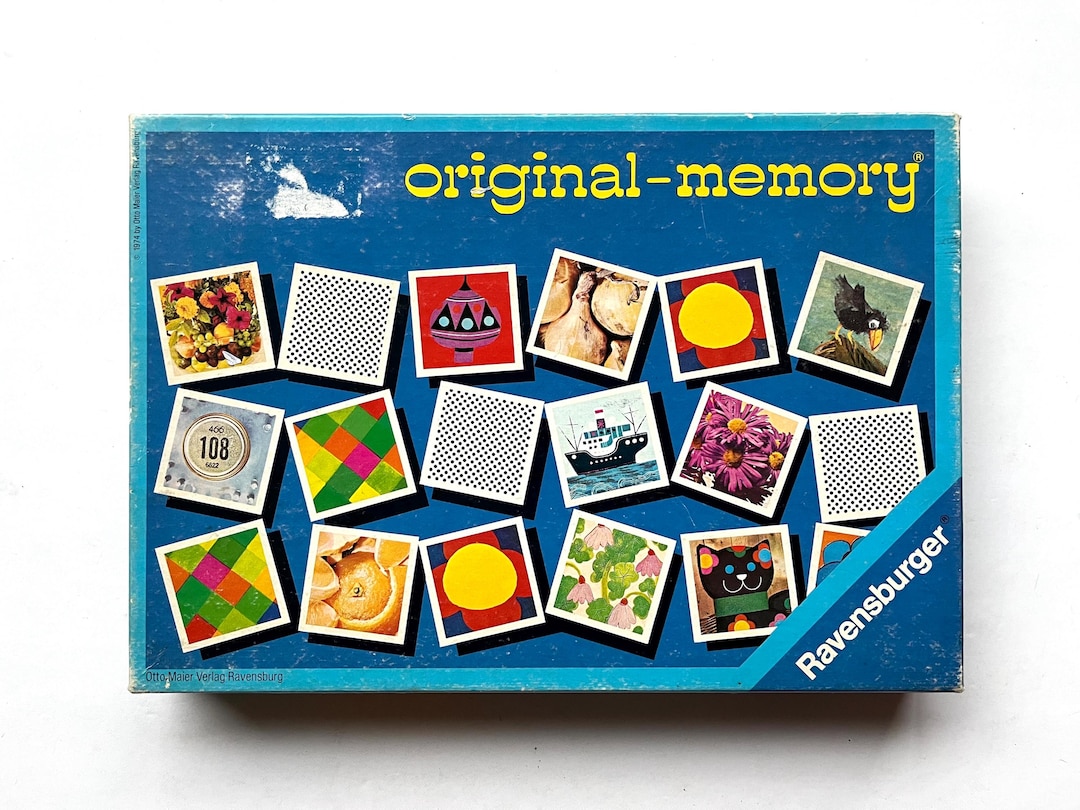 Vintage Memory Game, Cards With Retro Drawings From a Dutch ...